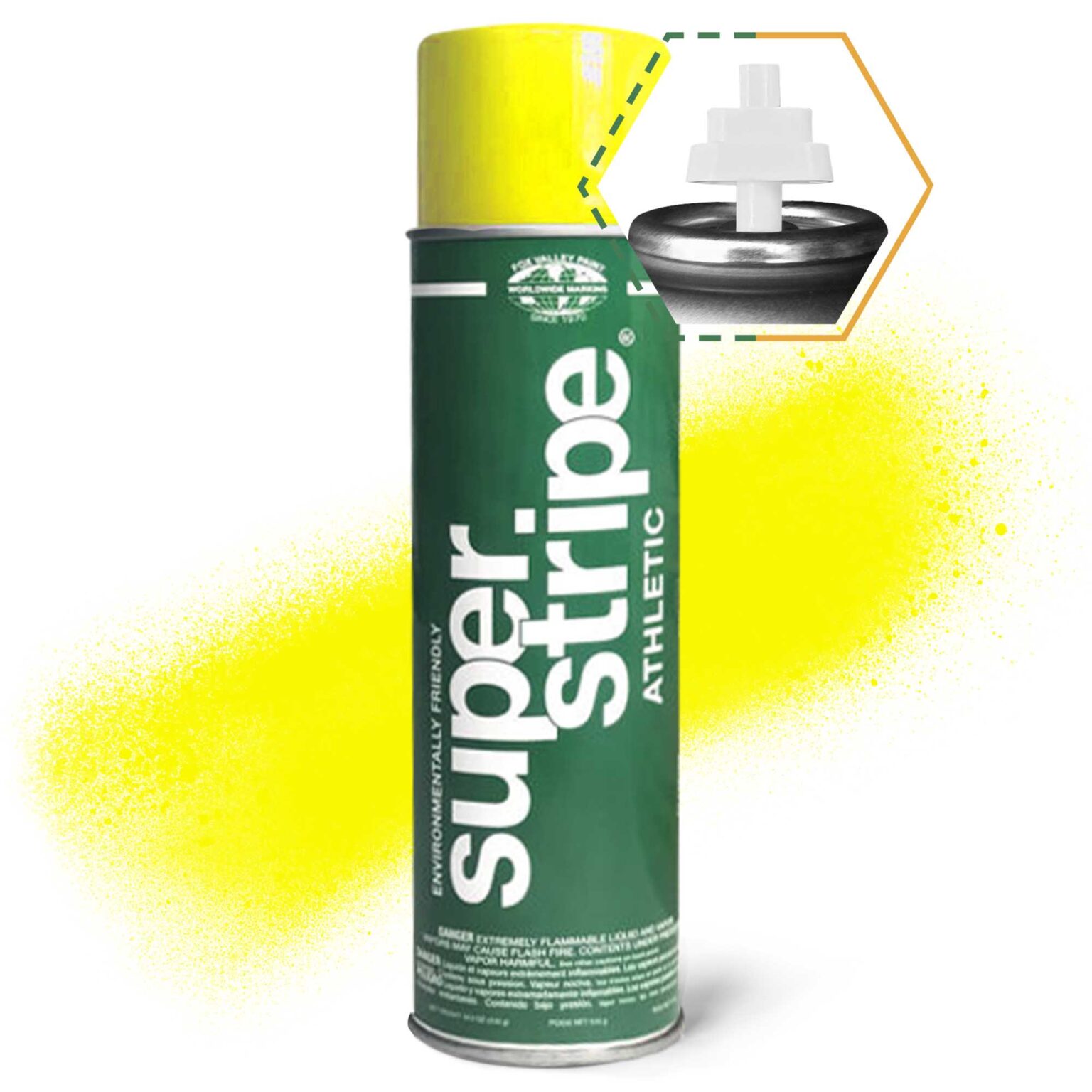 Aerosol Athletic Field Marking Paint | Super Stripe Water-Based Field ...