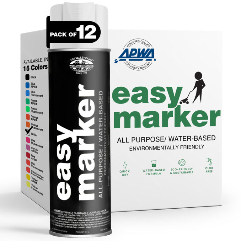 Easy Marker Inverted Utility Marking Spray Paint Water-Based