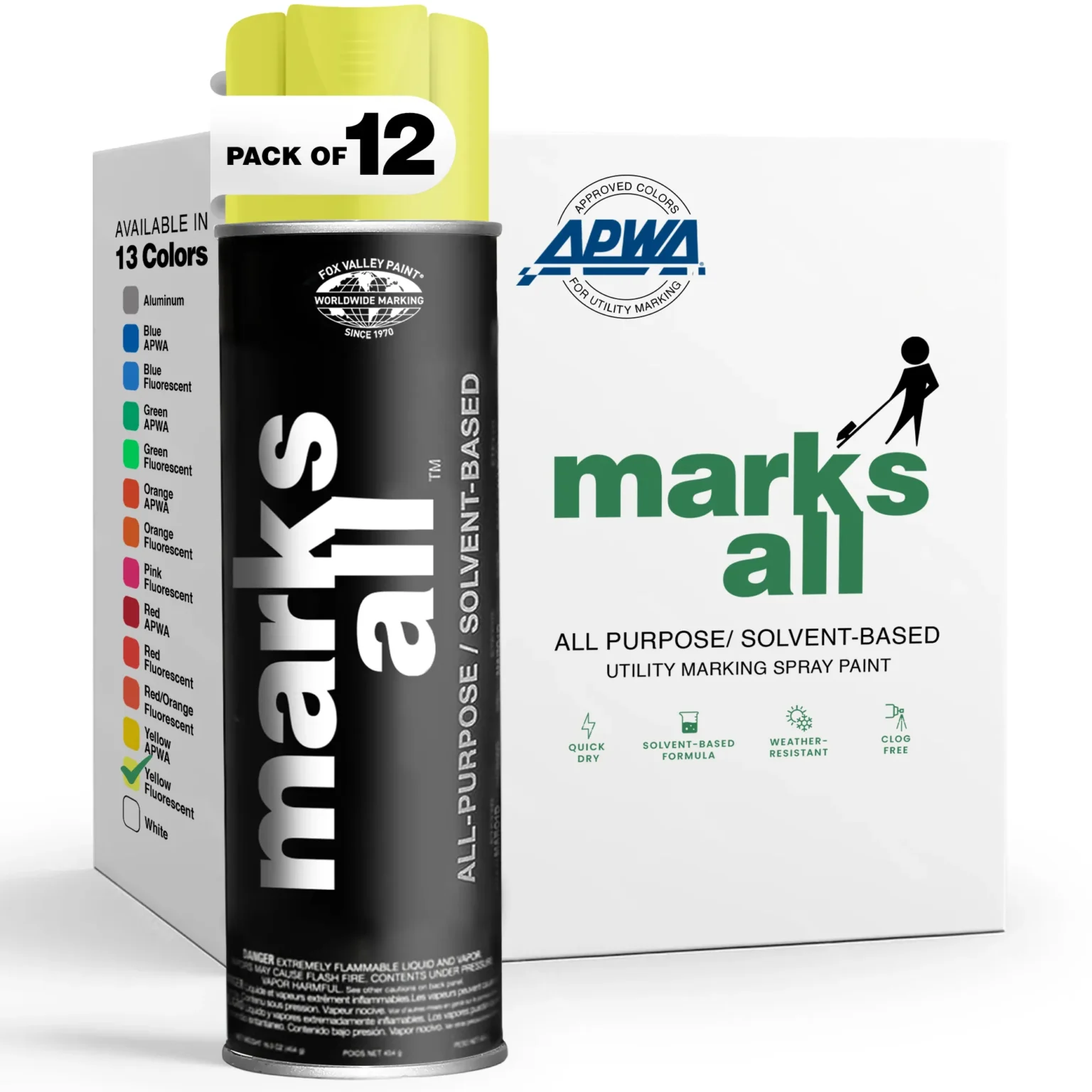 Marks All Various Colors 12 Pack - Fox Valley Paint